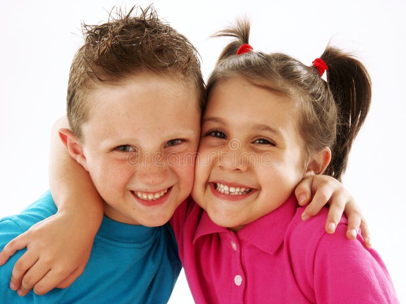 Couple kids. stock image. Image of caucasian, smilling - 29064159