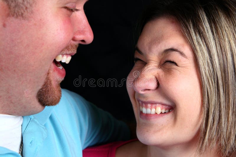 Couple Laughing and Playing Stock Image - Image of couple, female: 6460805