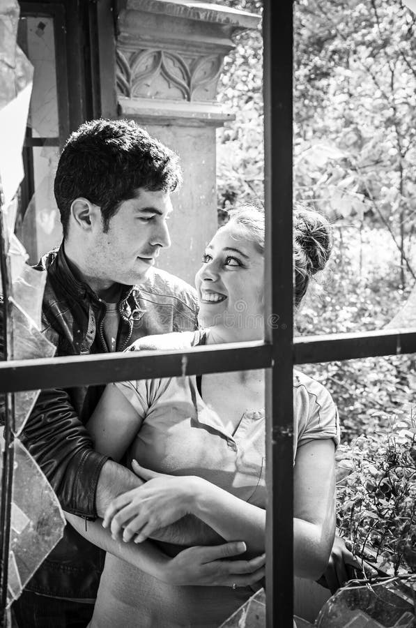 Couple laughing window stock image. Image of lovers, happy - 80515105