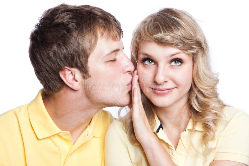 Love Couple, Embrace the Studio Stock Photo - Image of attractive, love ...