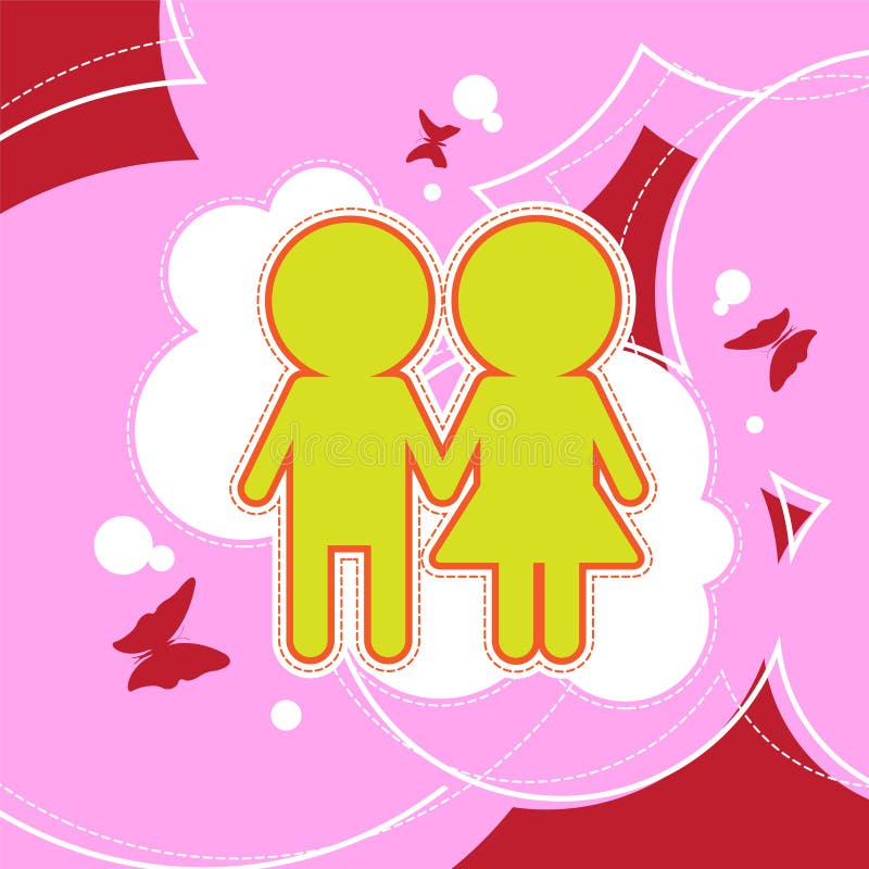 Couple Love Background Design Stock Vector - Illustration of couple ...