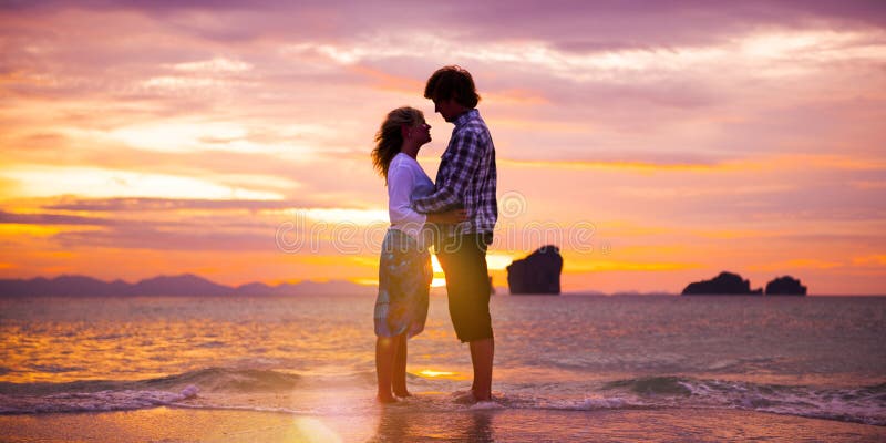 Love at the beach stock photo. Image of beach, honeymoon - 12518056