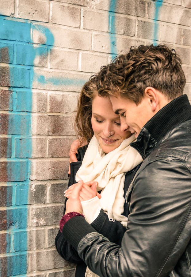 Couple in Love - Beginning of a Love Story Stock Image - Image of ...