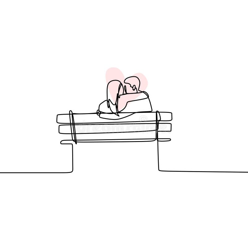 Couple in Love with Continuous One Line Drawing Vector Illustration ... Couple in Love with Continuous One Line Drawing Vector Illustration ...