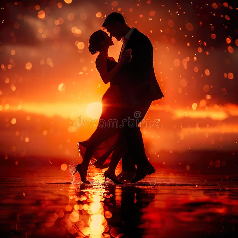 A Couple in Love Dances the Tango Generated by Artificial Intelligence ...