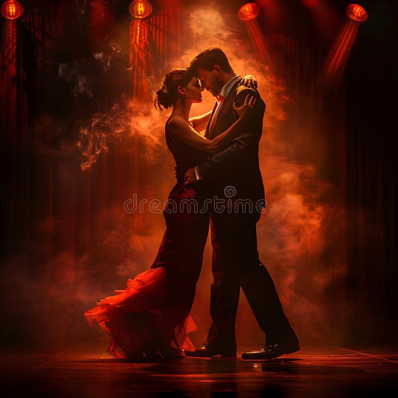 A Couple in Love Dances the Tango Generated by Artificial Intelligence ...