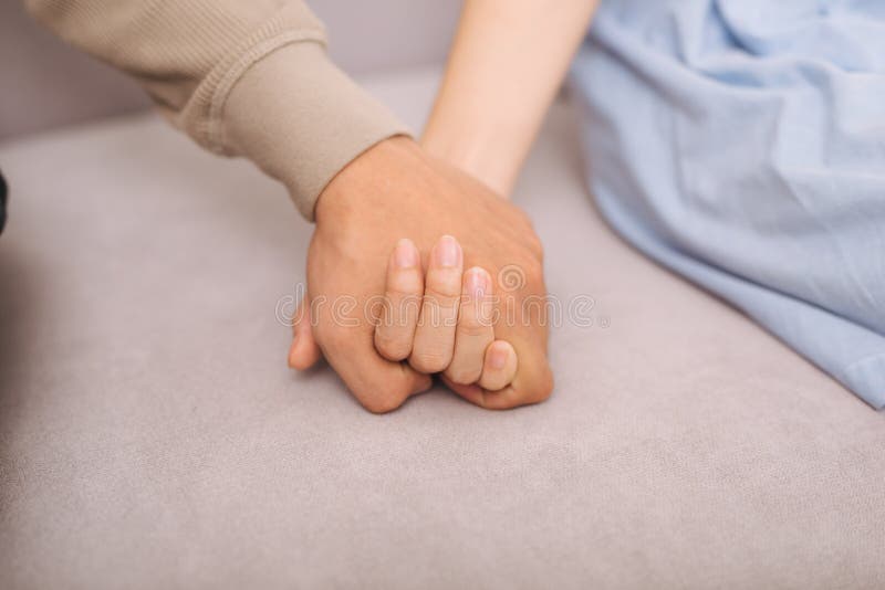 Couple in Love. Hands in Hands. Stock Image - Image of closeup, concept ...