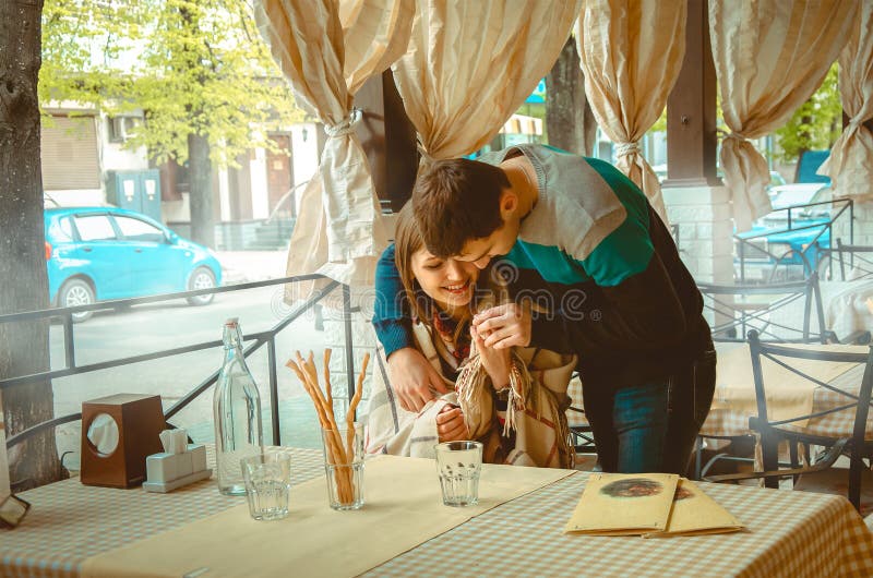 Couple in Love Having Fun on a Date Stock Photo - Image of boyfriend ...