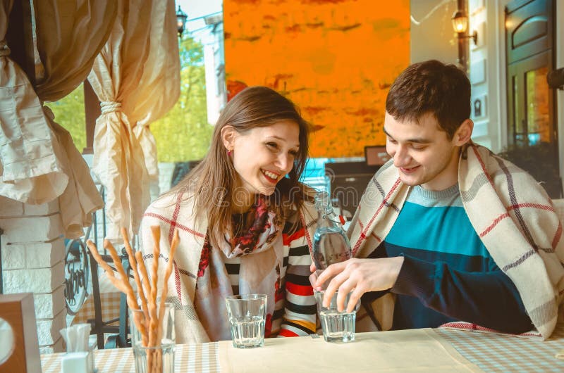 Couple in Love Having Fun on a Date Stock Image - Image of celebration ...