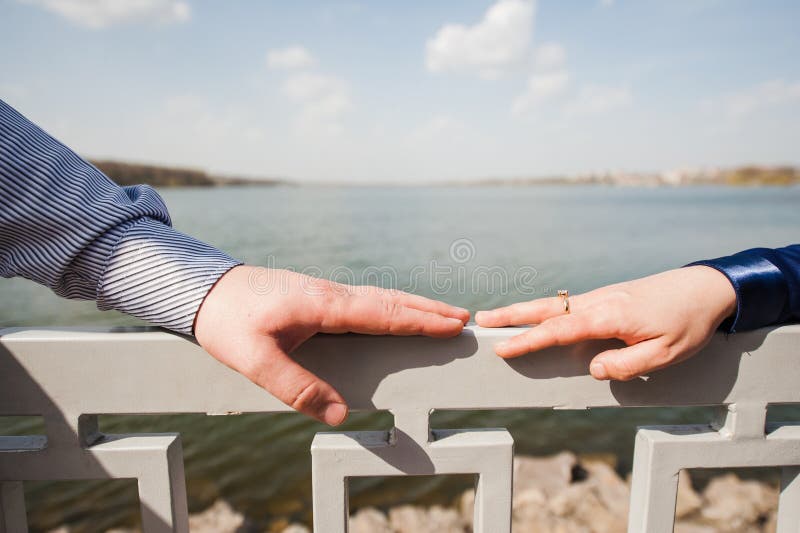Couple in Love Holding Hands Stock Image - Image of couple, boyfriend ...
