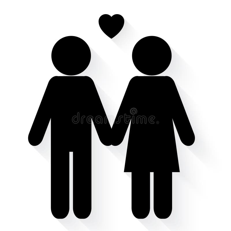 Couple in love icon vector stock vector. Illustration of people - 76983083