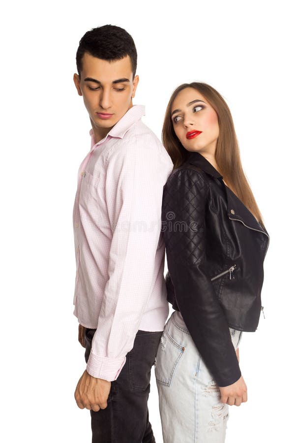 Couple in Love Looking at Each Other Stock Image - Image of love ...