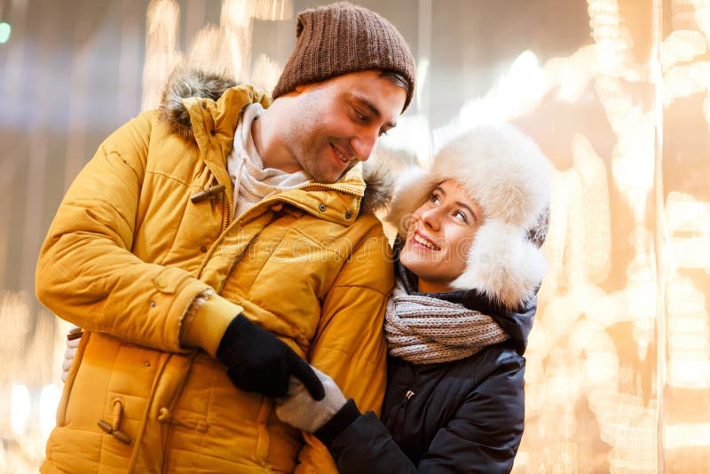 Couple in love on night stock image. Image of evening - 86050943