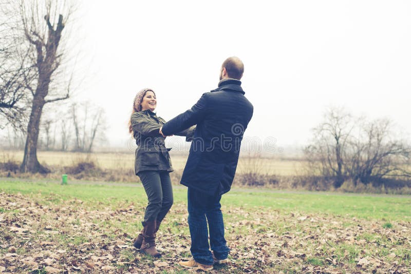 Couple in love playing stock image. Image of casual, lovers - 36764021
