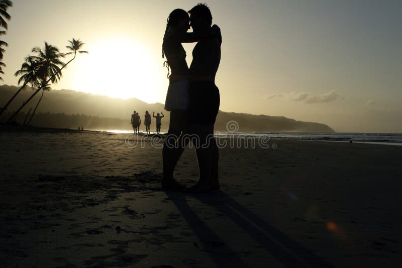 Couple in Love by Sunset stock photo. Image of romantic - 4616566