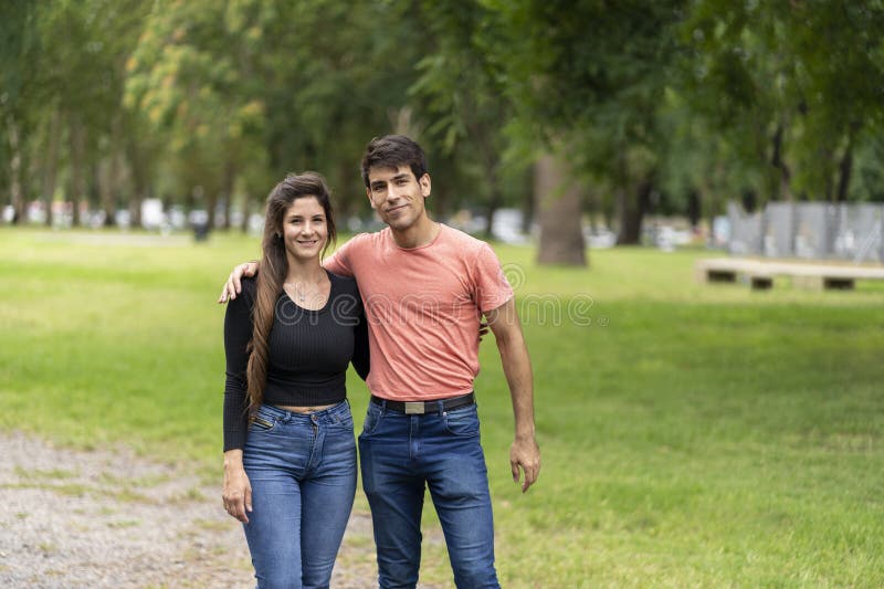 Couple in love walking stock photo. Image of caucasian - 305100386