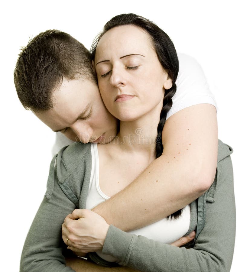 Couple hug and comfort stock image. Image of boyfriend - 74314393