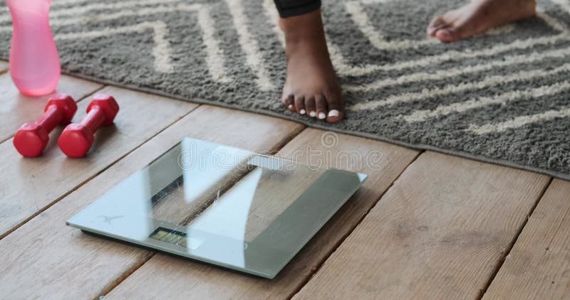 Couple Measuring Weight on Scale Stock Footage - Video of together ...