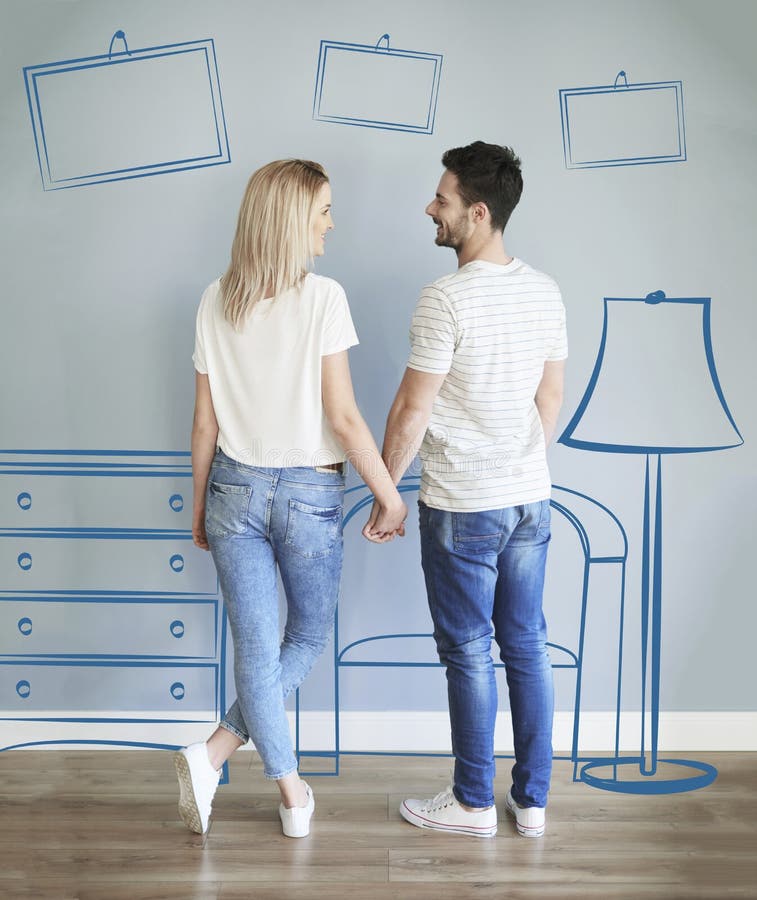 Couple moving new home stock image. Image of hand, human - 84223777