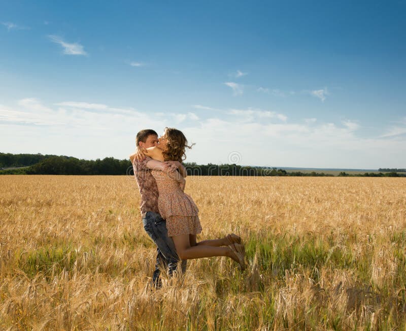 Couple on nature stock image. Image of people, feeling - 30492347