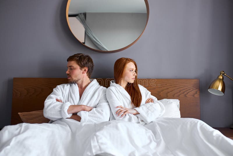 Couple Offended at Each Other, they Have a Difficult Relationship Stock ...