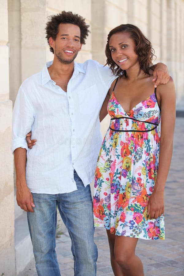 Couple out walking stock image. Image of close, habiliment - 34310649