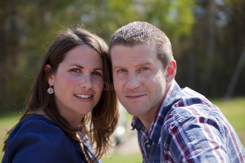 Couple outdoors stock photo. Image of attractive, girl - 14390076