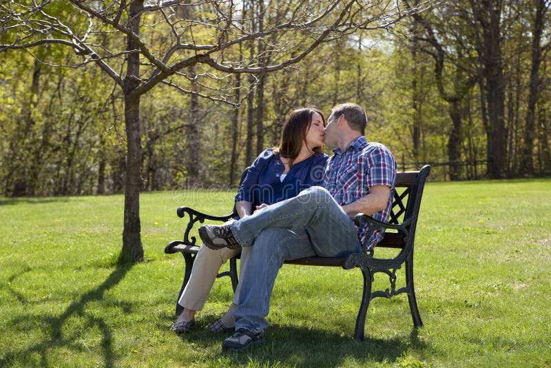 Couple outdoors stock photo. Image of girl, adult, handsome - 14900318