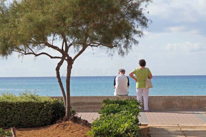 Couple overlooking ocean stock photo. Image of husband - 2734090