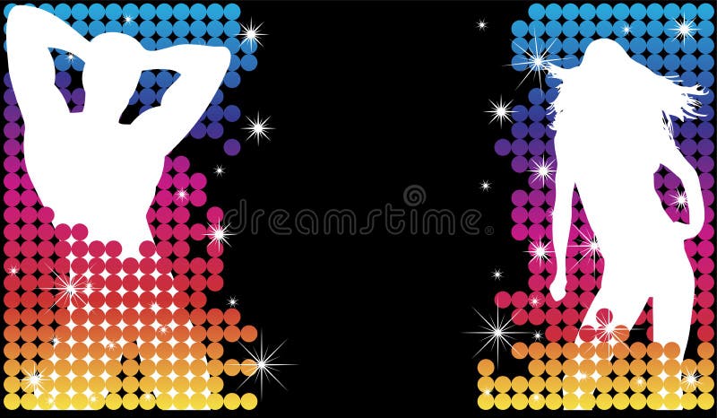 Couple Party Dots stock vector. Illustration of dancing - 9867493