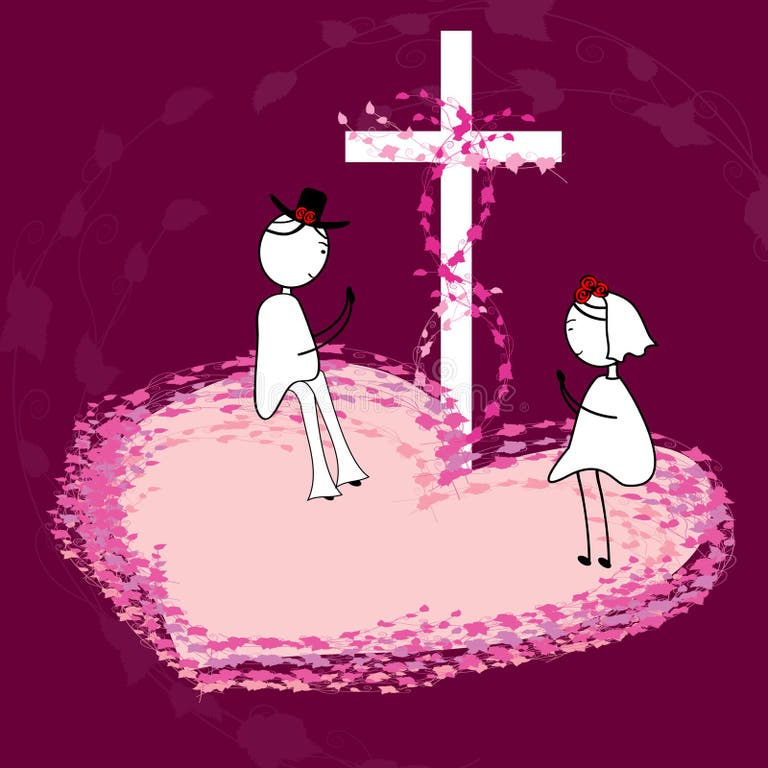 Couple Praying Together Stock Illustrations – 108 Couple Praying ...