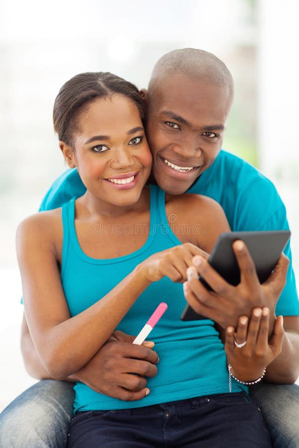 Couple Pregnancy Information Stock Photo - Image of information, female ...