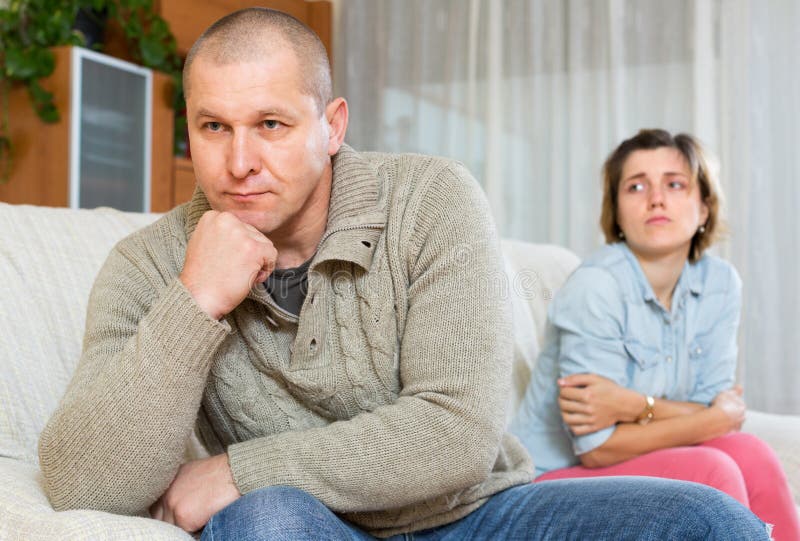 Couple Quarrel At Home Stock Image Image Of People Difficulties