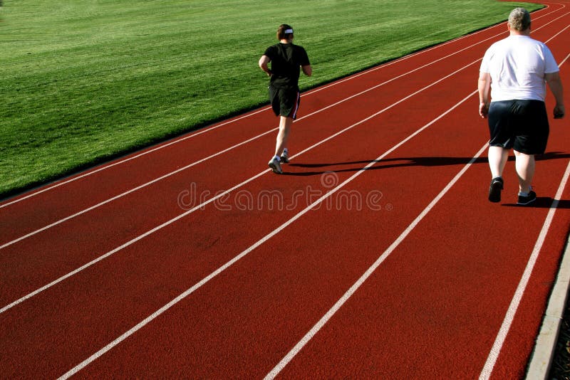 Couple on a Racetrack stock image. Image of racing, athletic - 1835675