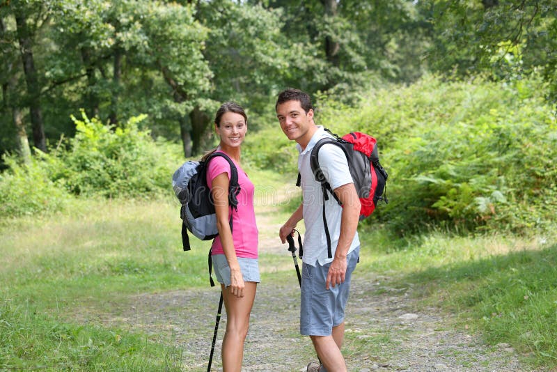 Couple on a rambling day stock image. Image of hood, adults - 32460285
