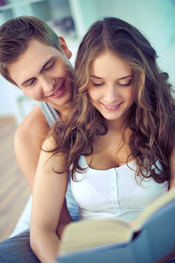 Couple reading stock photo. Image of bonding, couple - 33082254