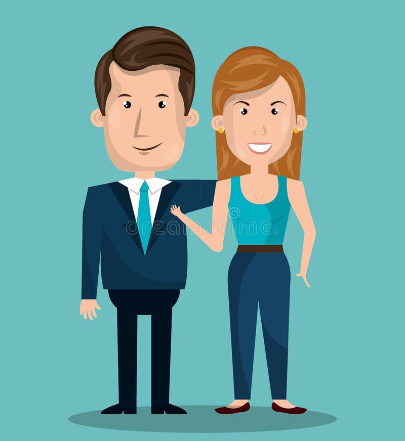 Couple relationship design stock illustration. Illustration of ...