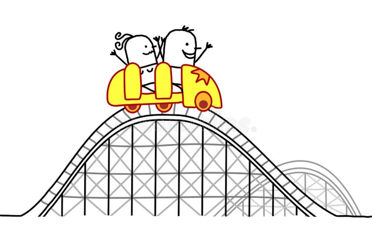Roller Coaster Line Drawing Stock Illustrations – 529 Roller Coaster ...