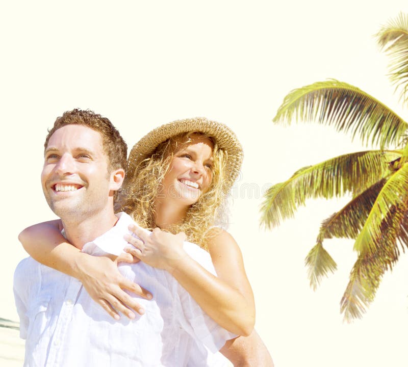 Couple Romance Beach Love Island Concept Stock Photo - Image of holiday ...