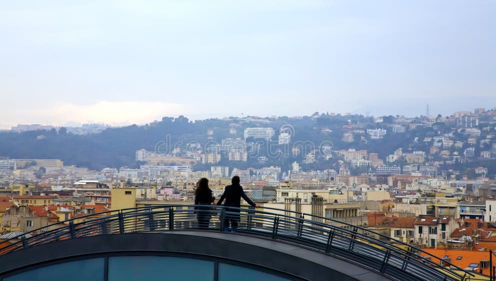 Couple at roof stock photo. Image of meeting, date, nice - 13798890