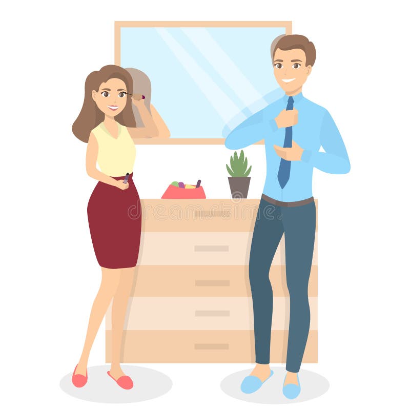 Getting Ready In The Morning Clipart