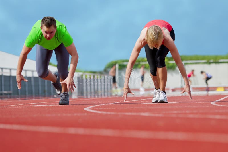 Couple runners stock photo. Image of male, female, athletics - 25207420