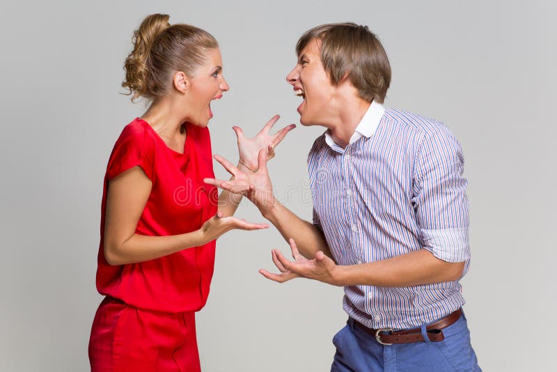 Couple screaming stock image. Image of scream, adult - 11656635