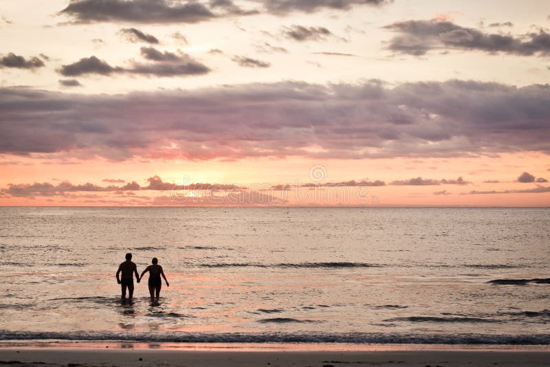 Couple in the sea stock image. Image of beautiful, kiss - 37120873