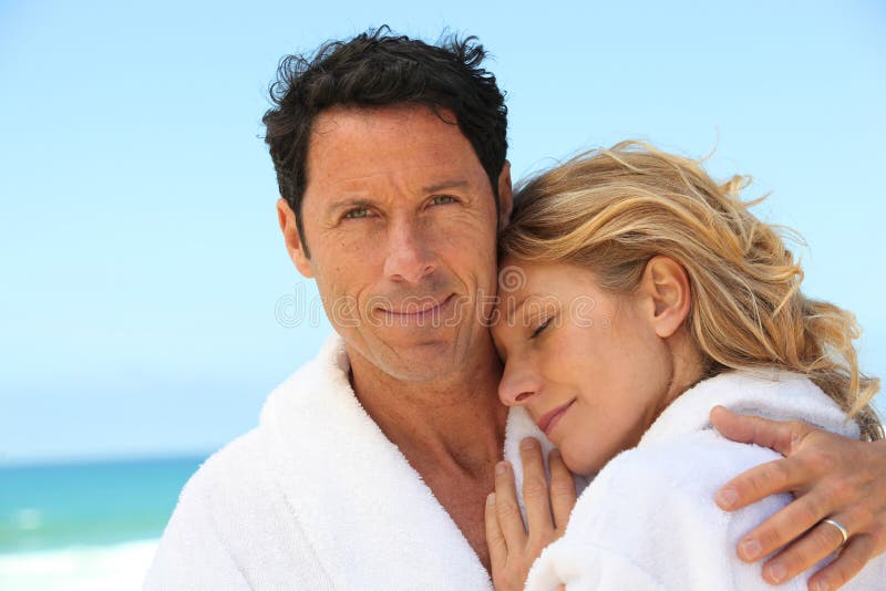 Couple by the sea stock photo. Image of landscape, happy - 30471016