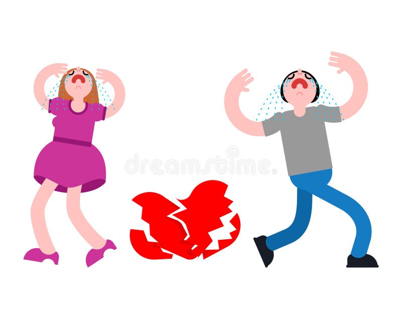 Couple Separation Stock Illustrations – 6,003 Couple Separation Stock ...