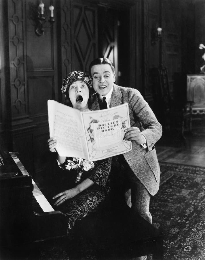 Singing off-key stock photo. Image of comical, black - 59797280