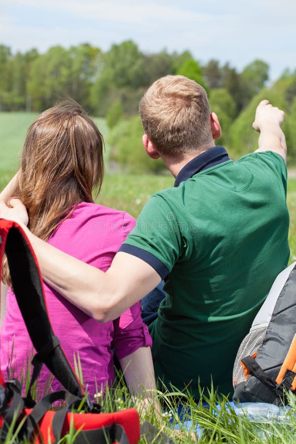 Snuggling Couple Romantic Morning Bed Drinking Coffee Stock Image ...
