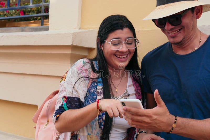 Couple Spend Time Together and Capture Romantic Moments Stock Photo ...