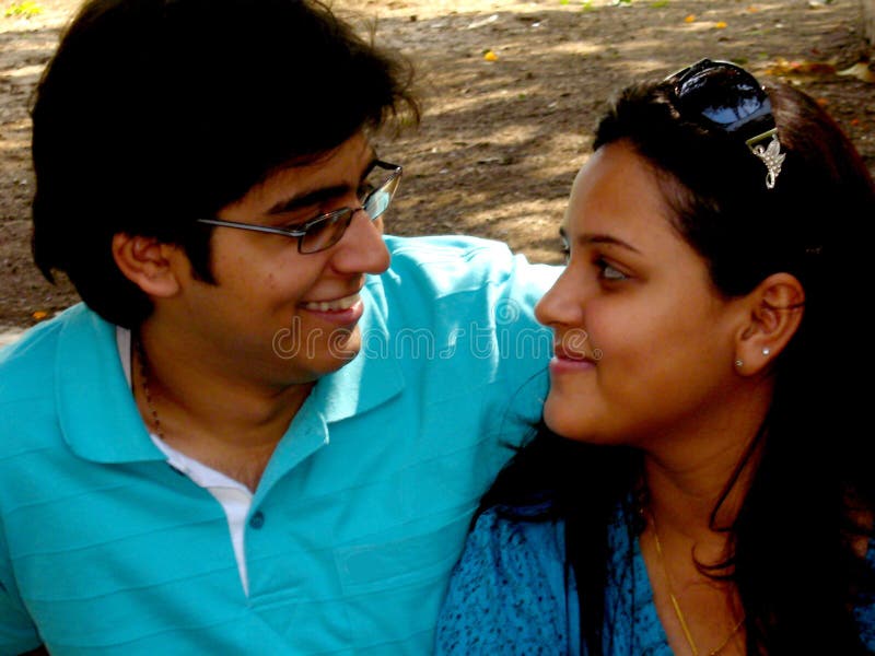 Couple Staring at Each Other Stock Image - Image of asian, outdoors ...